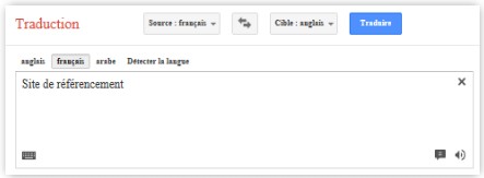 Google traduction texte et page Web, Google translate